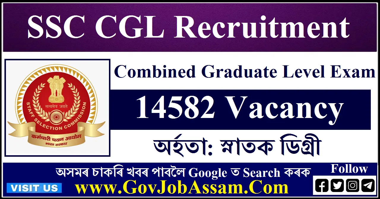 SSC CGL Recruitment 2025 – 14582 Posts For Combined Graduate Level Exam ...