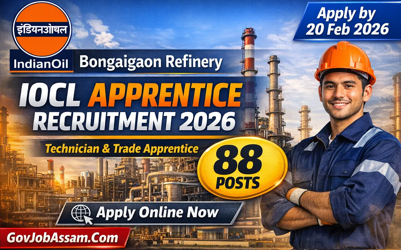 IOCL Apprentice Recruitment 2026 – Apply Online for 88 Technician ...