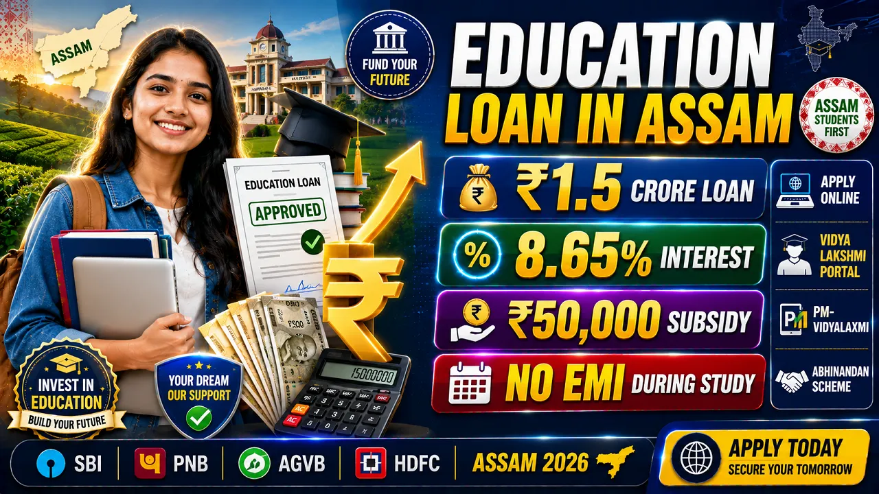 Education Loan in Assam 2026 – What It Is, Eligibility, Interest Rates ...